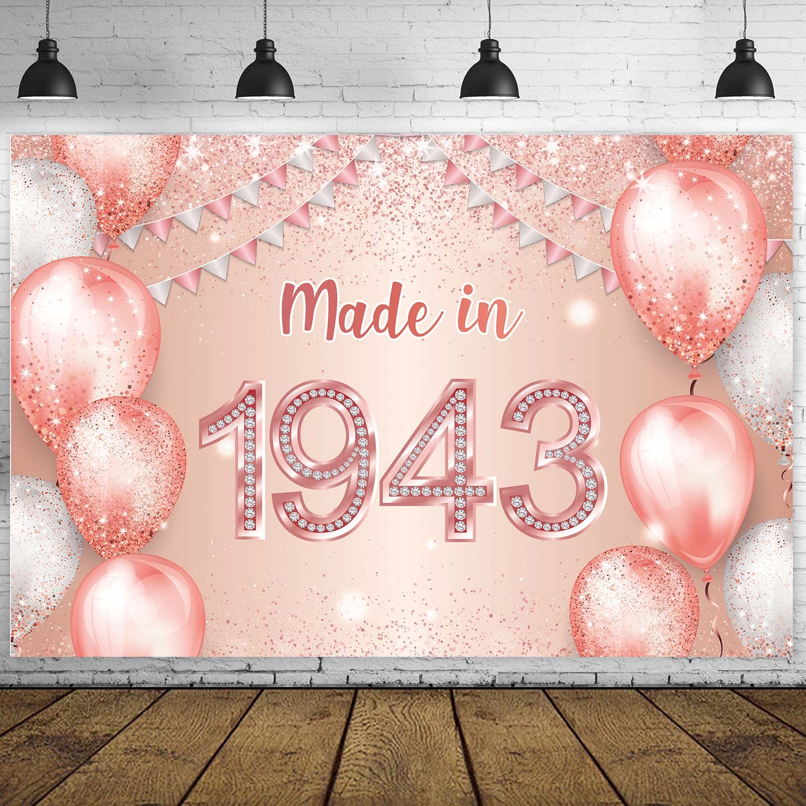 Made in 2005 Rose Gold Happy 18th Birthday Banner Cheers to 18 Years Old Backdrop Balloon Confetti Theme Decor Decorations for Girls Women Pink Birthday Party Supplies Bday Background Glitter