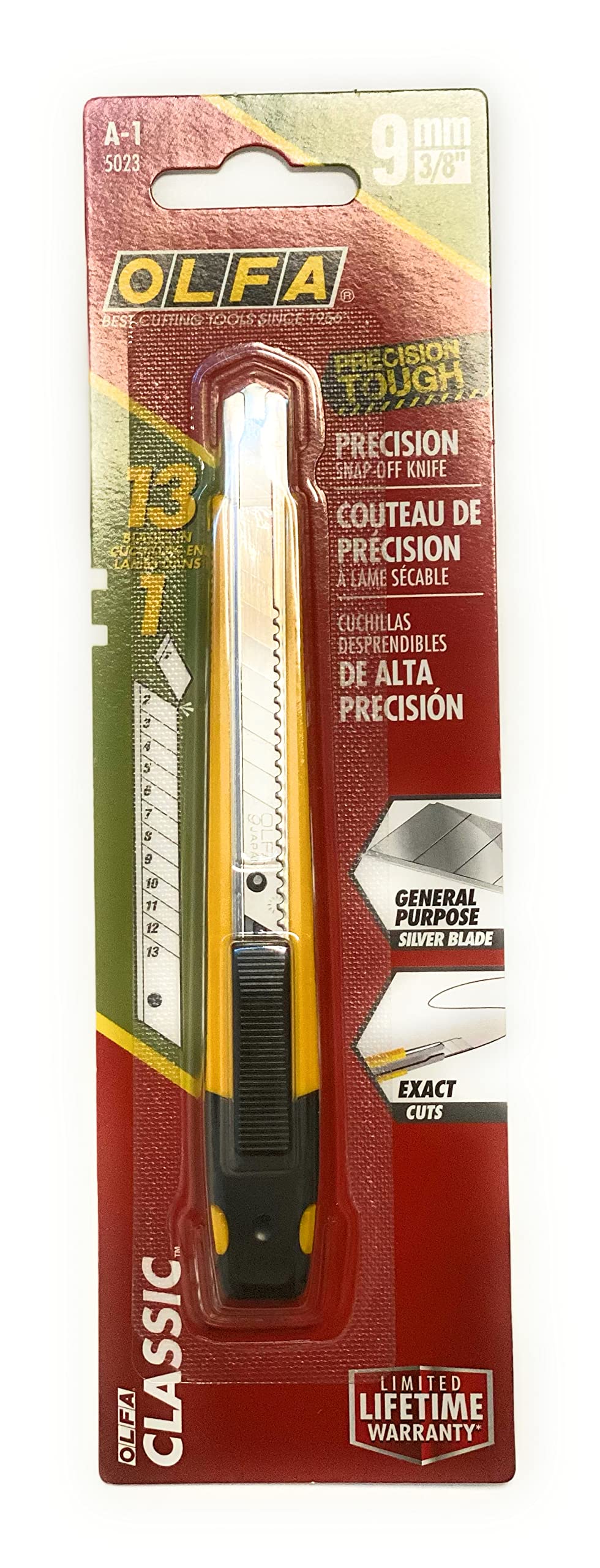 OLFA 5023 Multi-Purpose Craft Knife , 9mm (2 Pack)