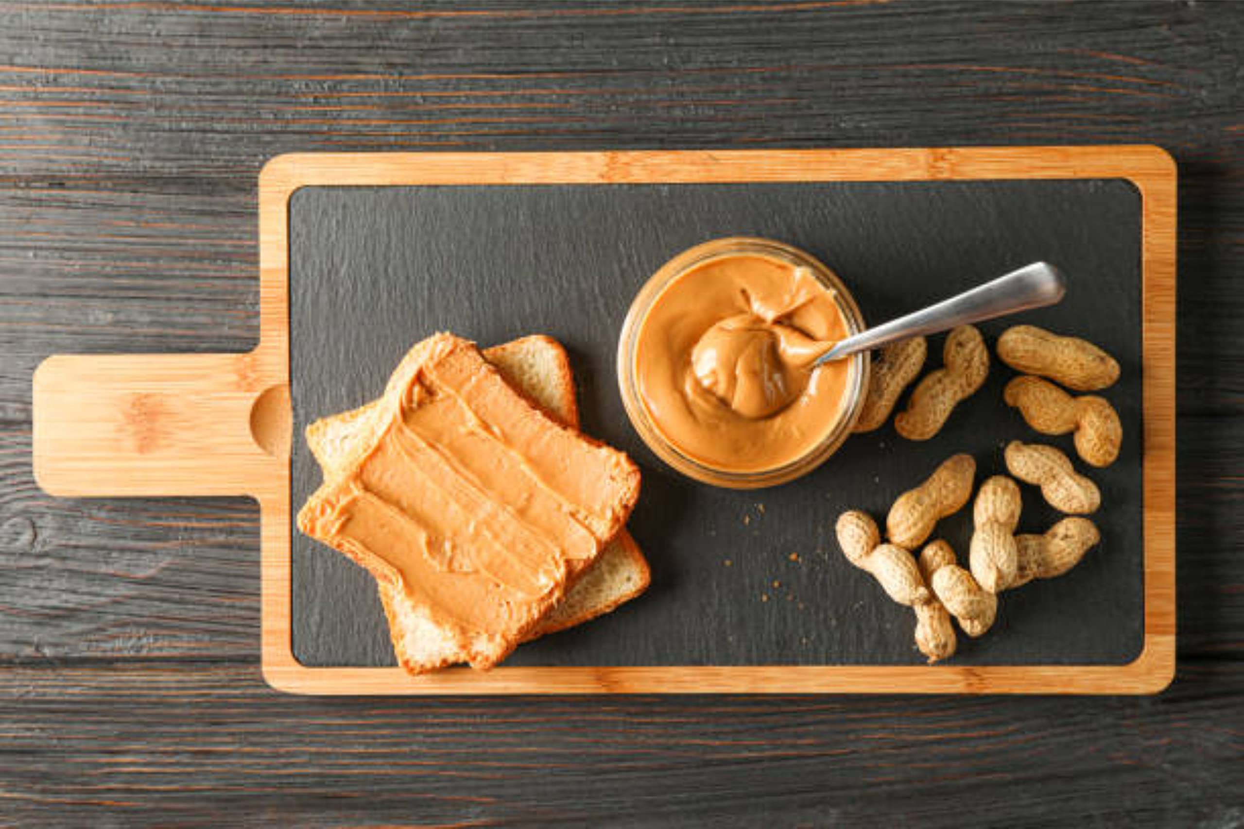 RoThings My Peanut Butter Engraved Spoon Gift | For Lovers Birthday Anniversary Christmas Stocking Stuffer 7 Inches Stainless Steel Unique Gift, Silver