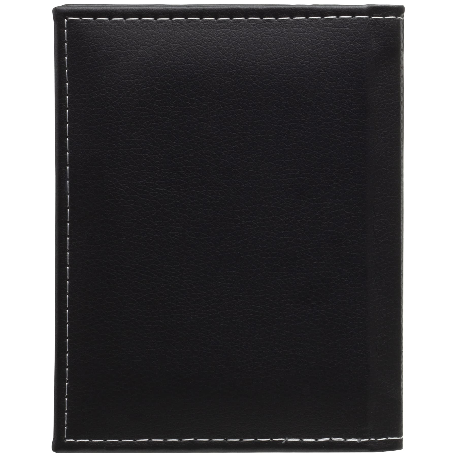 4x6 Black Photo Album w/White Stitching - Holds 24 Photos