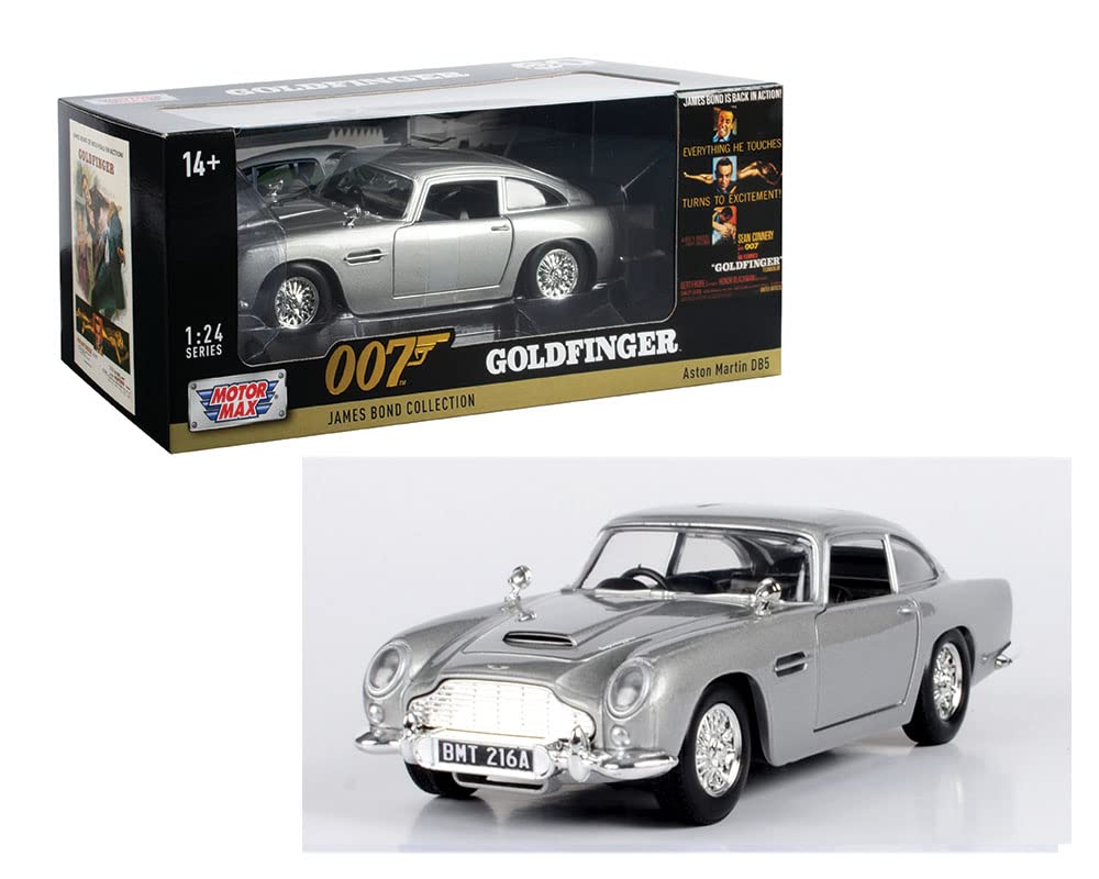 Motor Max Aston-Martin DB5, James Bond 79857WSV - 1/24 Scale Diecast Model Toy Car
