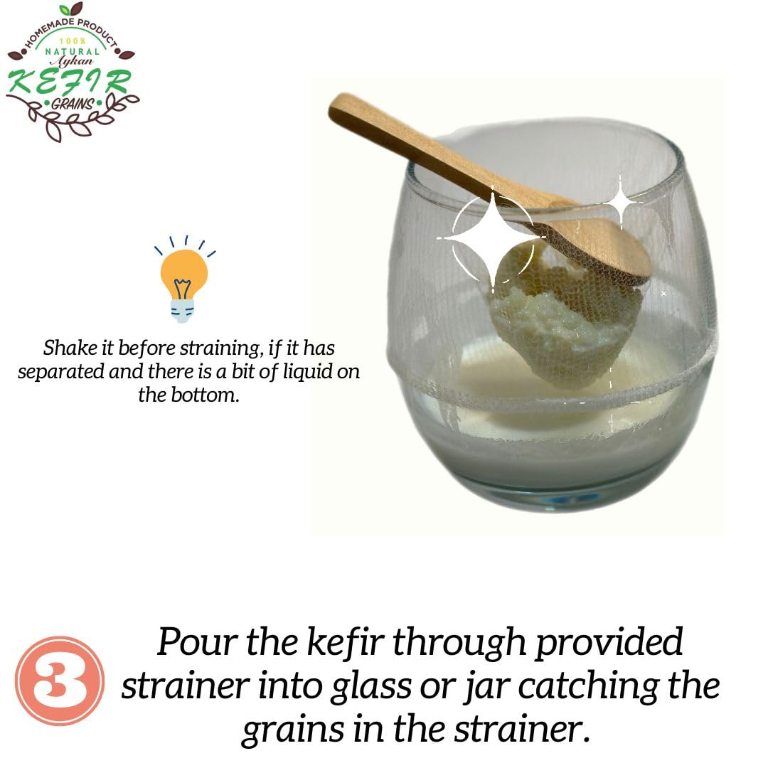 Milk Kefir Grains, Fresh Live Active Probiotic Starter Cultures, Grows Fast, Pajaritos, Bulgaros de Leche, 2 TBSP, 6 TSP