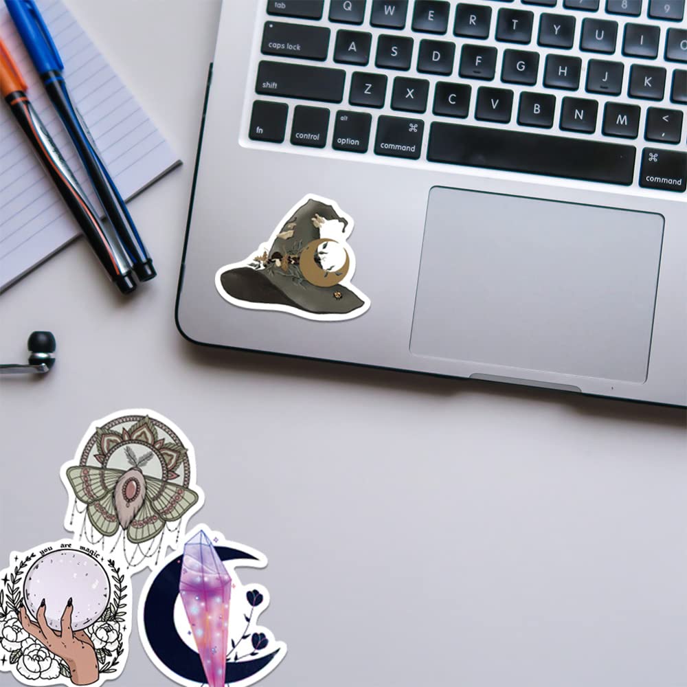 MKZ 200PCS Boho Witchy Apothecary Stickers Witch Sticker Tarot Goth Waterproof Toy Decals for Kid Girl Gift,(FE081FE082GT146GT147)