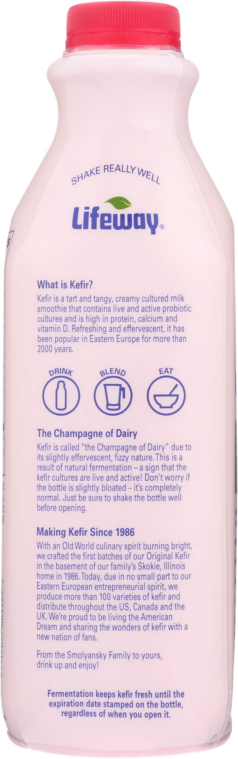 Lifeway, Kefir Raspberry Low-Fat Organic, 32 Ounce
