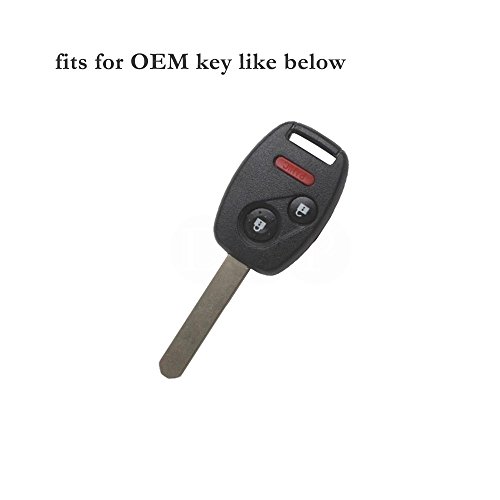SEGADEN Silicone Cover Protector Case Holder Skin Jacket Compatible with HONDA 2+1 Button Remote Key Fob CV2204 Black