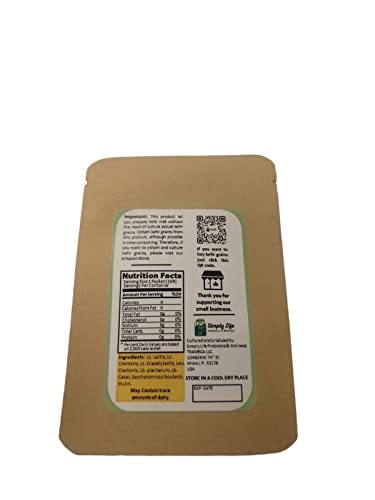 Turkish Kefir Starter Dehydrated & Powdered Milk Kefir Active Probiotic Cultures Starter - No Maintenance - Powder (6 Pack)