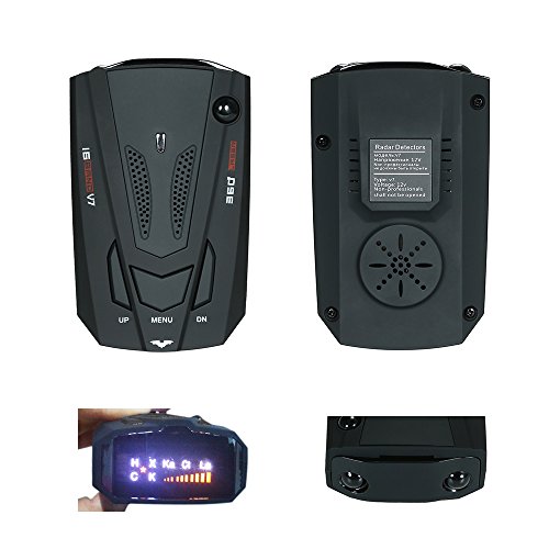dsfen Car Radar Detector 360 Degree 16 Band LED Display Anti Radar Detector Speed Voice Alert Warning Russia/English Version