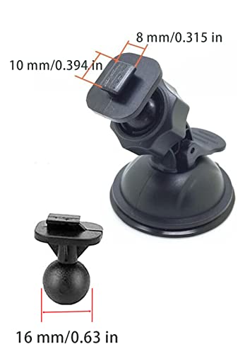 Suction Cup Mount for Yi Dash Cam 2.7', Uniden Dashcam, Black Box G1w Dash Camera etc, Hold Tightly Removeable Easy to Install and Stand Heat, 2 Pcs