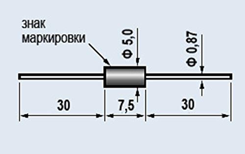 Silicon diodes 2D236A 600V / 30A / 100kHz USSR 1 pcs