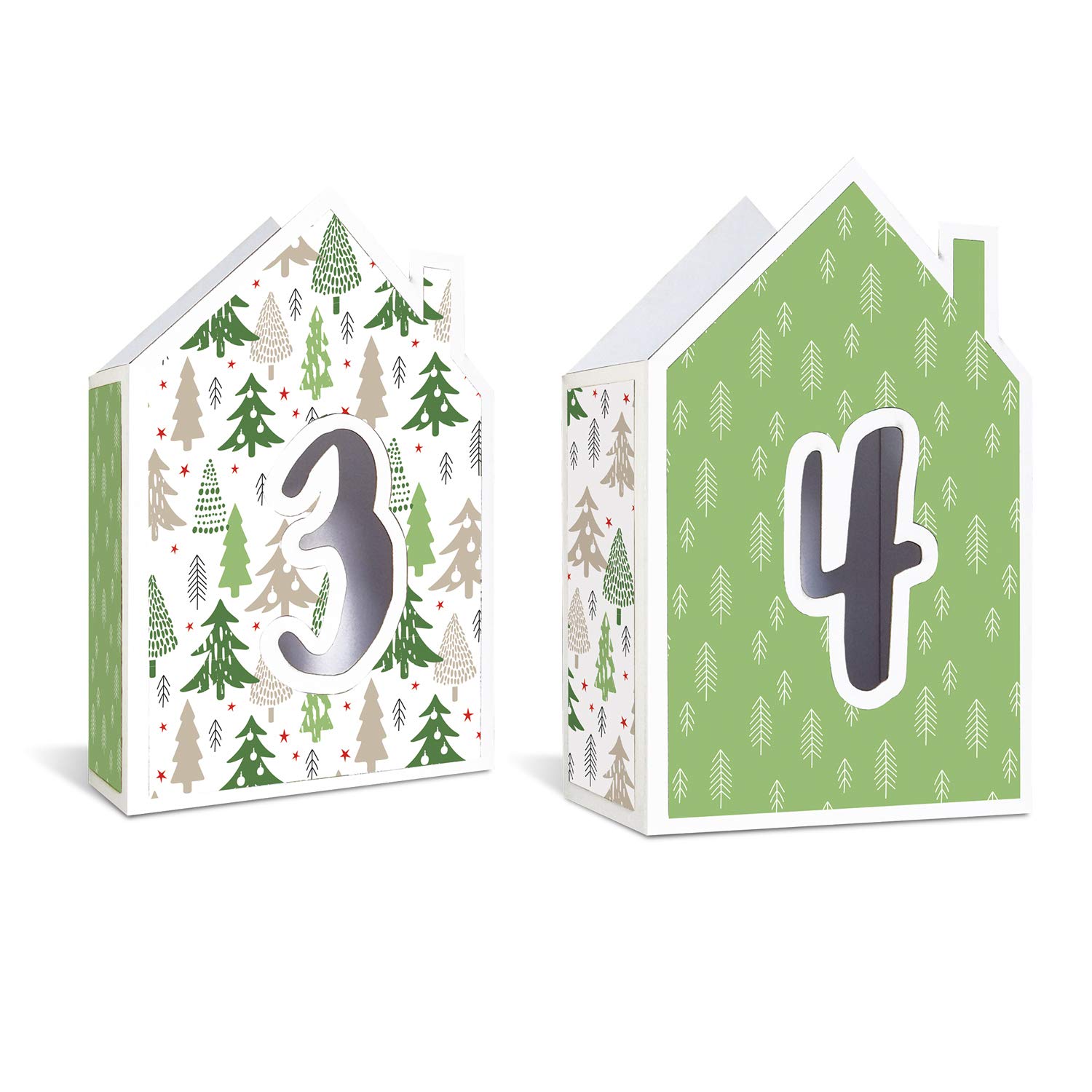 URSUS Scandinavian Christmas 300g A4 Photo Card Printed on Both Sides Front and Back in Various Fresh Cellulose Design 01, Colourful