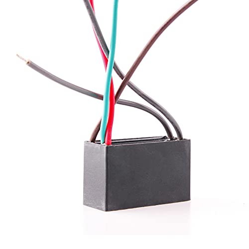 CNCYEAH Ceiling Fan Capacitor 1PCS 4uf+4uf+2.5uf 250V/300V CBB61 Start Run Ceiling Fan Capacitor 5 Wire Replacement Parts