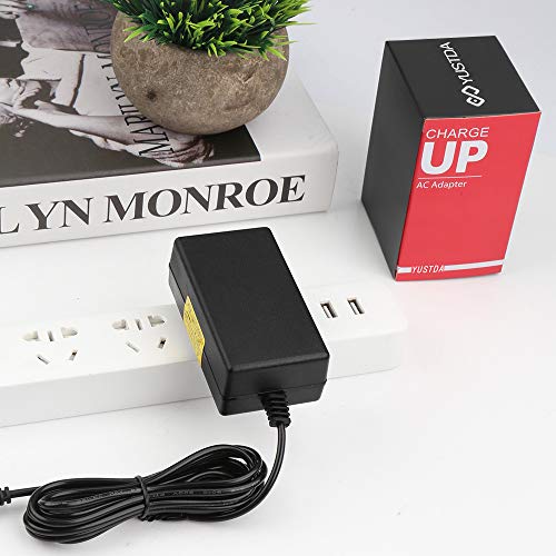 Yustda AC Power Adapter Wall Charger for NAVISKAUTO Portable DVD Player and Car Headrest DVD Player(Home Use)