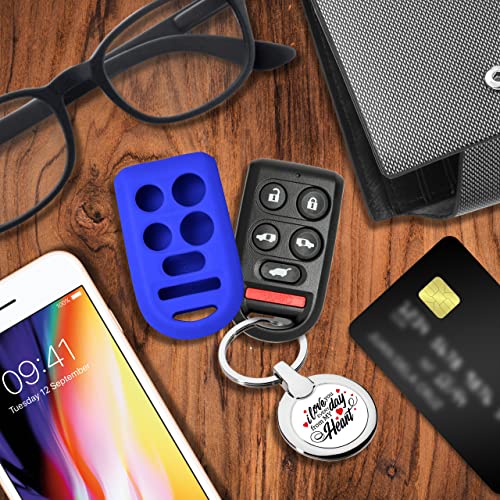 Keyless2Go Replacement for New Silicone Cover Protective Case for Honda 6 Button Remote Key Fob FCC OUCG8D-399-HA - Blue