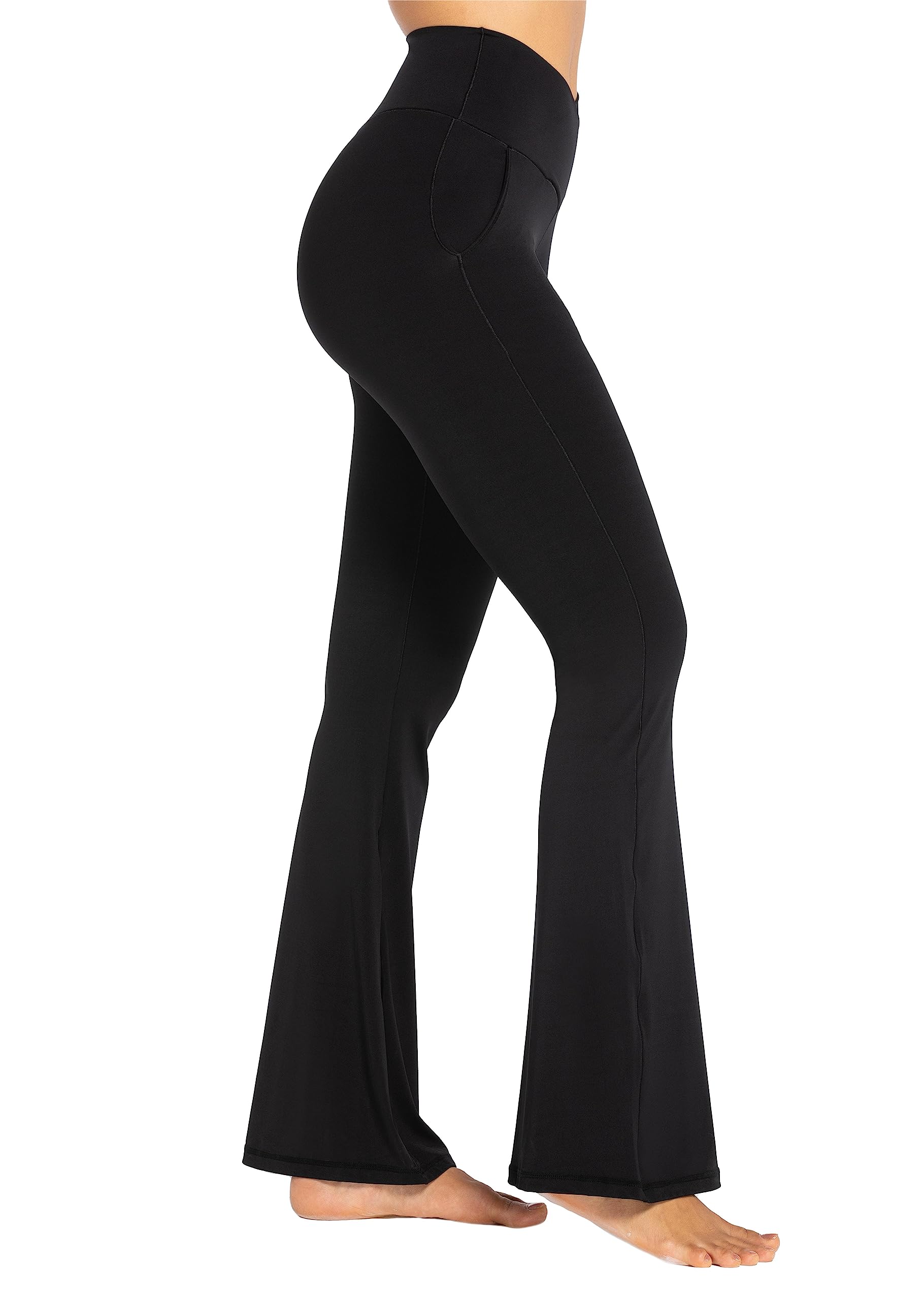 Sunzel Yoga Pants for Women with Pockets 30" Inseam Black XX-Large