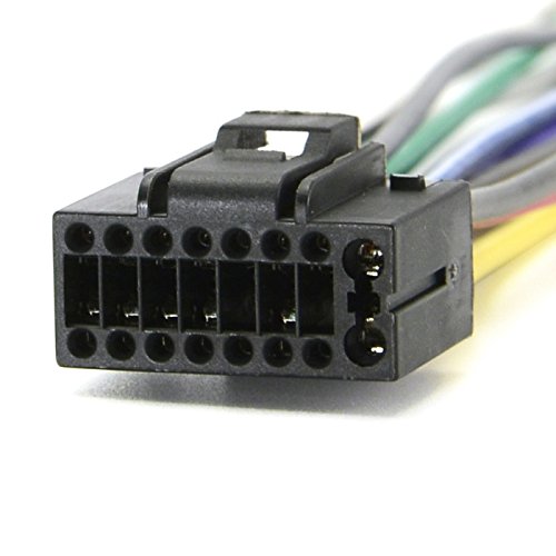 Goliton 16 Pin Wire Harness Compatible for Kenwood Select Stereo Head Unit Ref Part no E30-6881-25 KDC-MP345U DDX-318 DDX-319 DDX-418 DDX-419 DDX-719
