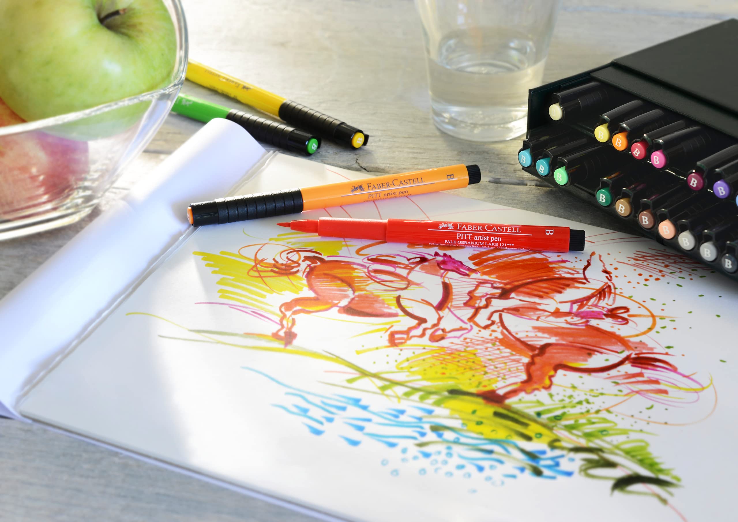 Faber-Castel Pitt Artist Brush Pens (24 Pack), Multicolor (167147)