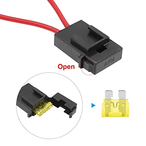 Aynaxcol Dual Electric Cooling Fan Wire Harness Kit Electric Fan Relay Kit Radiator 185 On 165 Off Thermostat 50 AMP Relay New