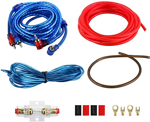 8/10GA Car Control Audio Cable Kit for Auto Amplifier Sub Woofer Wiring Power Amplifier Car Audio Sub Woofer Wire, AMP Wiring, Auto Audio Cables