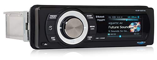 Aquatic AV AQ-MP-5UBT-HS Factory Harley Davidson Replacement AM/FM Radio Satellite Radio Ready