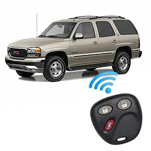 Replacement Remote for Keyless Entry Car Key 2003-2006 Chevy Avalanche Silverado Suburban Tahoe/GMC Sierra Yukon 3 Button LHJ011 (2 Pack)