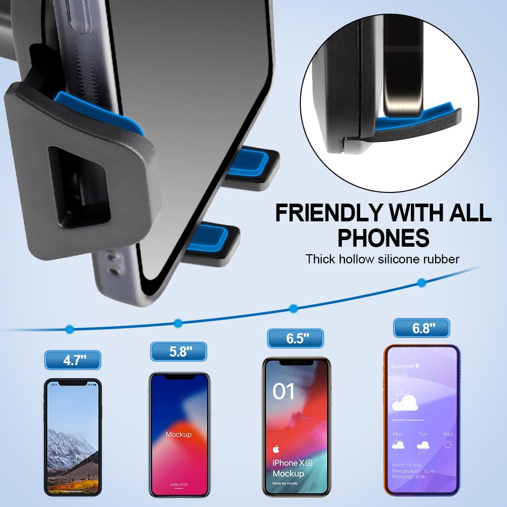 Geekstop Car Suction Cup Cell Phone Mount, Universal Car Phone Mount, Secure Cell Holder for Car, Adjustable Car Phone Holder Windshield/Dashboard Mount Fit for iPhone Samsung Android Smartphone