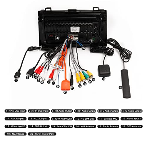 Wireless Apple Play Car Stereo with Bluetooth, ViaBecs 6GB 128GB 10.2 Inch Touchscreen Radio for Toyota Highlander 2008-2013 Android Auto Head Unit Support GPS Navigation, 5GHz WiFi, SWC, AM FM Radio