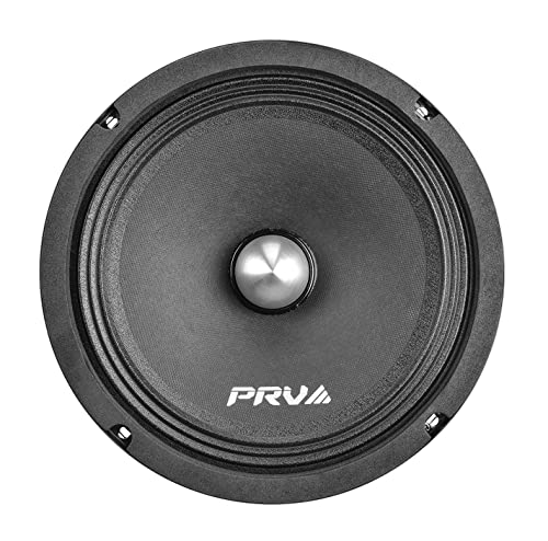 PRV AUDIO 8 Inch Midrange Speaker 8MR500-4 Bullet, 500 Watts Program Power, 4 Ohm, 1.5 in Voice Coil Bullet Speakers for Car Audio Door Louspeaker (Single)