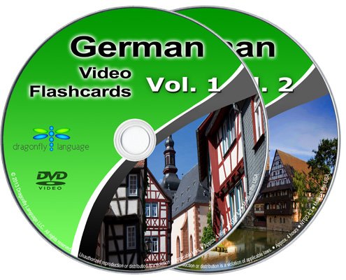 Dragonfly Language Video Flashcards: German Volumes 1 & 2