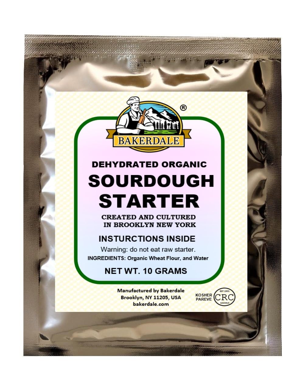 Bakerdale Dehydrated Organic Sourdough Starter Culture
