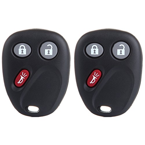 cciyu 2PCS Keyless Entry Remote Replacement for GMC Sierra Yukon/for Chevy for Avalanche for Silverado for Suburban for Tahoe for Equinox/for Pontiac Torren/for Saturn Vue/for Cadillac (LHJ011)
