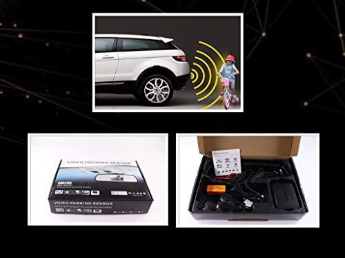 Car Parking Reverse Backup Parking Sensor Radar System,Sound Alert 4 Parking Sensor Waterproof Auto Radar