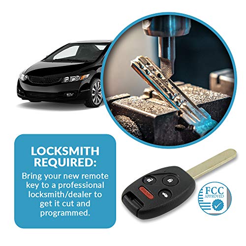 Keyless2Go Replacement for Keyless Entry Car Key Vehicles That Use 4 Button N5F-S0084A