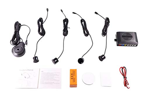 Car Parking Reverse Backup Parking Sensor Radar System,Sound Alert 4 Parking Sensor Waterproof Auto Radar