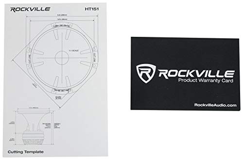 Rockville HT151 3" 450w Car/Pro Aluminum Horn Titanium Tweeter w/ 3" Voice Coil