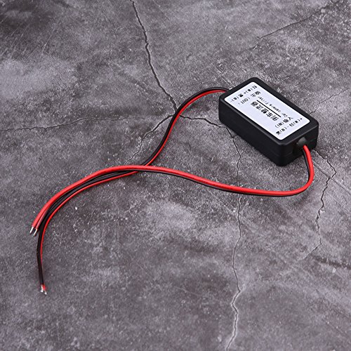 Qiilu Car Rear View Camera Rectifier 12V DC Car Rearview Camera Power Relay Capacitor Backup Camera Filter Rectifier