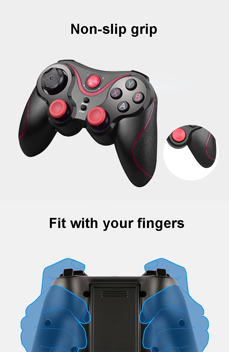 Megadream Android Gamepad Controller, Wireless Key Mapping Gamepad Joystick Perfect for Call of Duty & PUBG Mobile & More, Compatible for Samsung Galaxy HTC LG Other Phone, Not for iOS