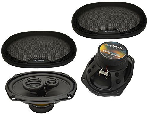 Harmony Audio Bundle Compatible with 2002-2008 Dodge Ram Truck 1500 HA-R69 HA-R5New Factory Speaker Replacement Upgrade Package with HA-826901 Speakers Adapter Kit