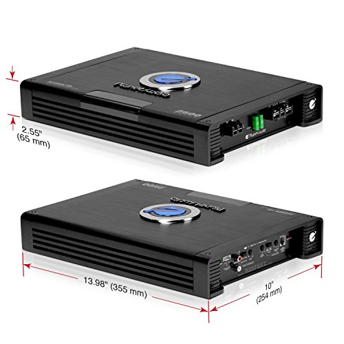 Planet Audio AC2500.1M Monoblock Car Amplifier - 2500 Watts Max Power, 2/4 Ohm Stable, Class A/B, Mosfet Power Supply, Remote Subwoofer Control