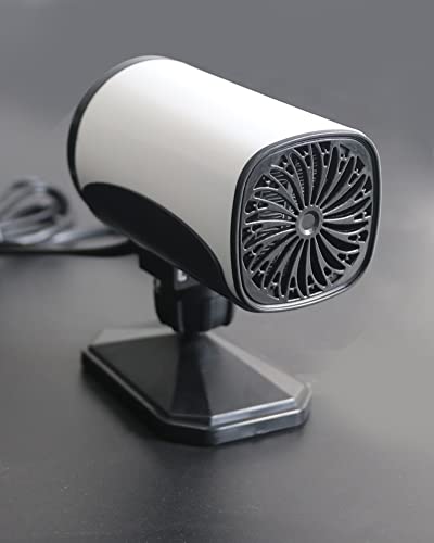 Portable Car Heater, Auto Heater Fan, Car Defogger, Fast Heating Quickly Defrost Defogger 12V 150W Auto Ceramic Heater Fan 3-Outlet Plug in Cig Lighter