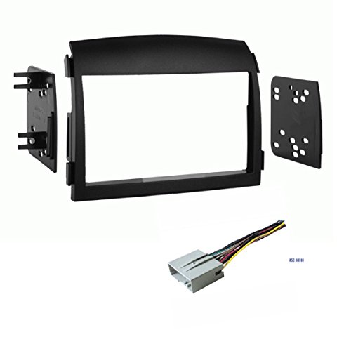 Car Stereo Dash Kit and Wire Harness for Installing a Double Din Aftermarket Radio for 2006 2007 2008 Hyundai Sonata
