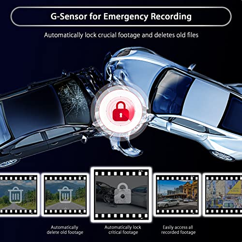 NexiGo D80 2.5K Mirror Dash Cam Front and Rear with Sony IMX335 STARVIS Sensor, 12 Inch Full Touch Screen, Super Night Vision, Emergency Recording, Waterproof Rearview Camera, Parking Assistance