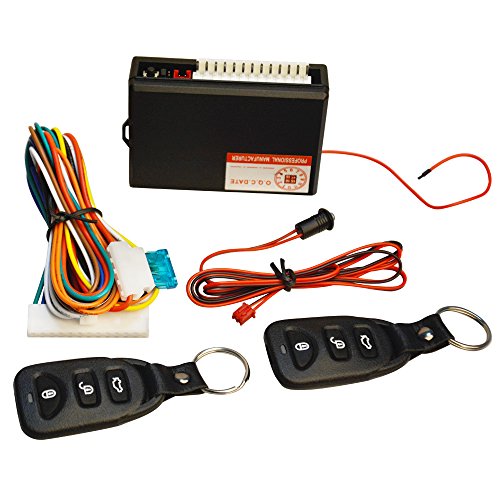 FicBox Universal Car Door Lock Vehicle Keyless Entry System Auto Remote Central Kit with Control Box