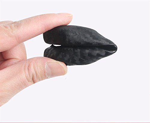 M.JVisun Soft Silicone Rubber Carbon Fiber Texture Case for Audi Flip Car Remote Key Fob Cover for Audi A1 A3 A4 A6 A8 Quattro Q2 Q3 Q7 R8 RS3 RS6 S3 S6 TT TTS Remote Key - Black - Weave Keychain