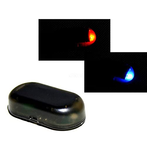 SXRC Car Solar Power Simulated Dummy Alarm Warning Anti-Theft LED Flashing Security Light,Car Alarm Light with New USB Port,Solar Powered Car Alarm System,Flash Strobe Light