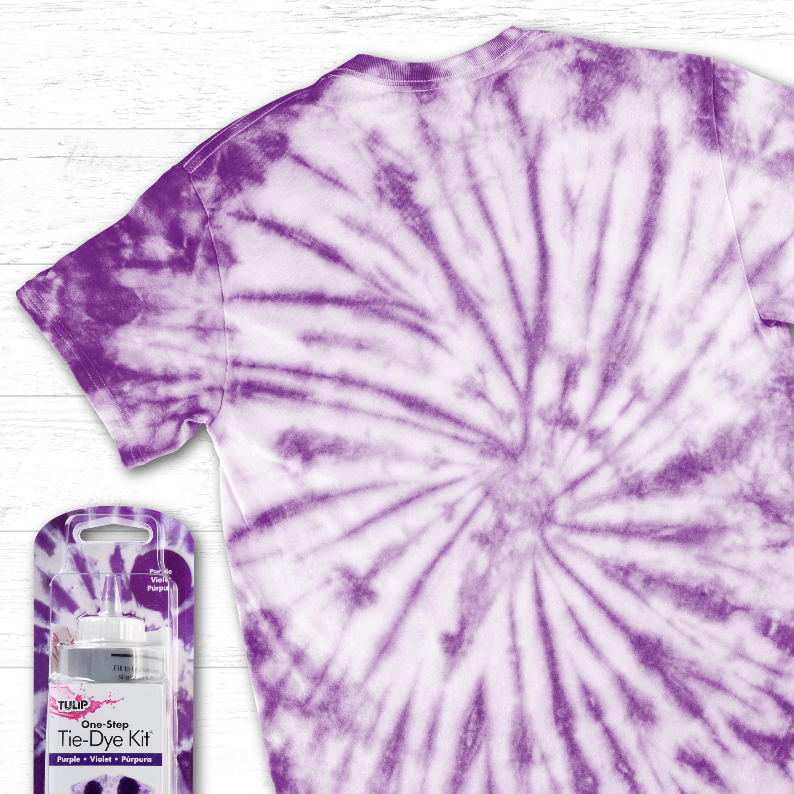 Tulip One-Step Tie-Dye Kit Tulip Fabric Dye Open Stock 21545 Fdy Opstk Purple 3/36, As Detailed