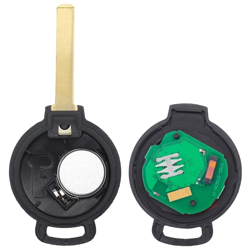 Beefunny 315MHz PCF7941 Chip FCC: KR55WK45144 Smart 3+1 4 Button Smart Remote Car Key Fob for Mercedes Benz Smart Fortwo (1)