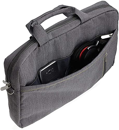 Navitech Grey Sleek Water Resistant Travel Bag - Compatible with NAVISKAUTO 12" Portable Dual Screen DVD Player
