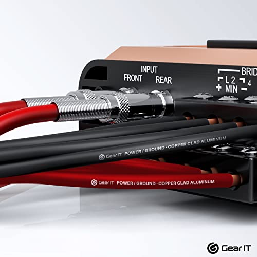 GearIT 16 Gauge Wire (100ft Each - Black/Red) Copper Clad Aluminum CCA - Primary Automotive Power/Ground for Battery Cable, Car Audio, Trailer Harness, Electrical - 200 Feet Total 16ga AWG Wire
