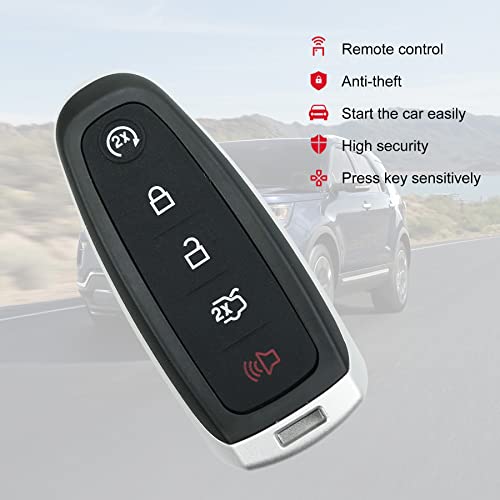 Car Key Fob Replacement Keyless Entry Remote Control Fits for Ford Edge Explorer 2011-2015 Expedition Focus Flex Taurus 2013-2019 Lincoln MKS MKT MKX Navigator M3N5WY8609 1piece