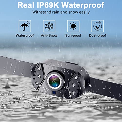 Rohent Backup Camera for Car HD 1080P 5 Inch Monitor Rear View Mirror Camera System Easy Installation Waterproof Real Night Vision for Truck Minivan SUV N01